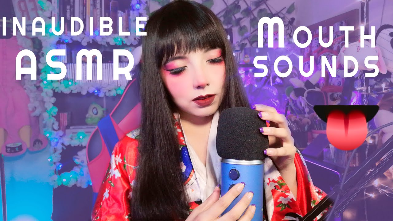 ASMR Kimono // Inaudible mouth sounds 👄👂🌙 - YouTube