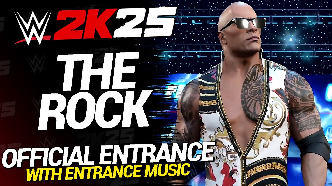 WWE 2K25: The Rock "The Final Boss" Full Official Entrance! - YouTube
