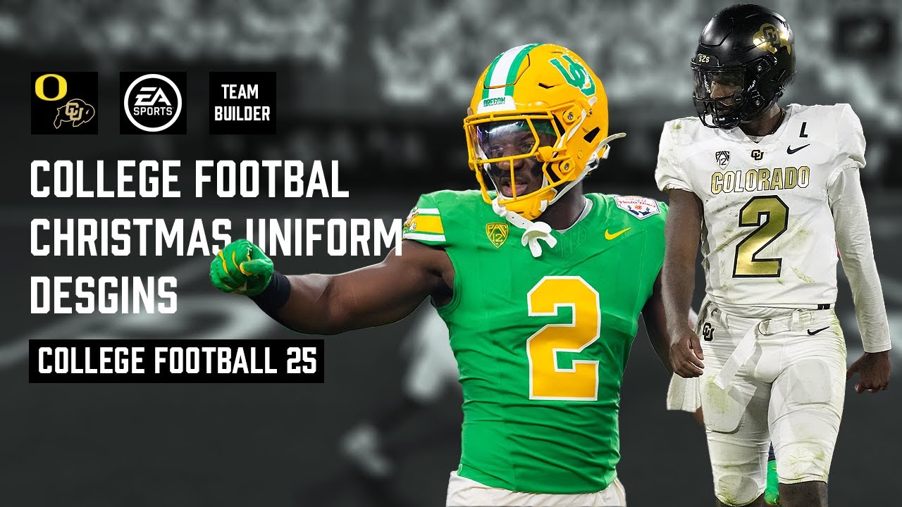 College Football Christmas Uniform Designs | College Football 25 Team ...