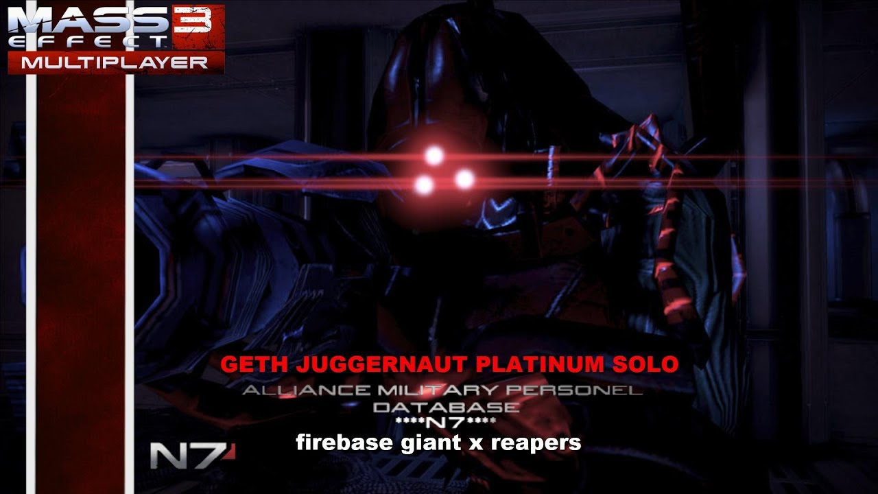GETH JUGGERNAUT - PLATINUM SOLO - MASS EFFECT 3 [1080p HD] - YouTube