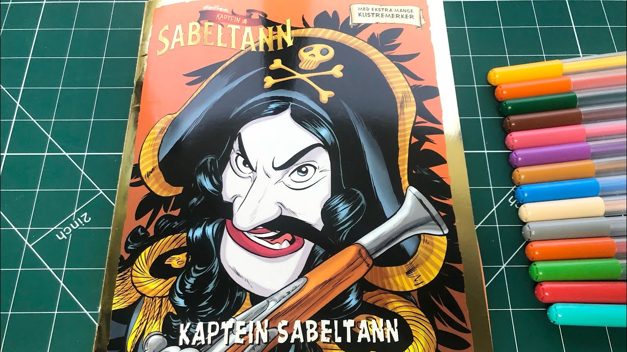 Kaptein Sabeltann Malebok over 35 min tegninger | Drømmen om Kaptein ...