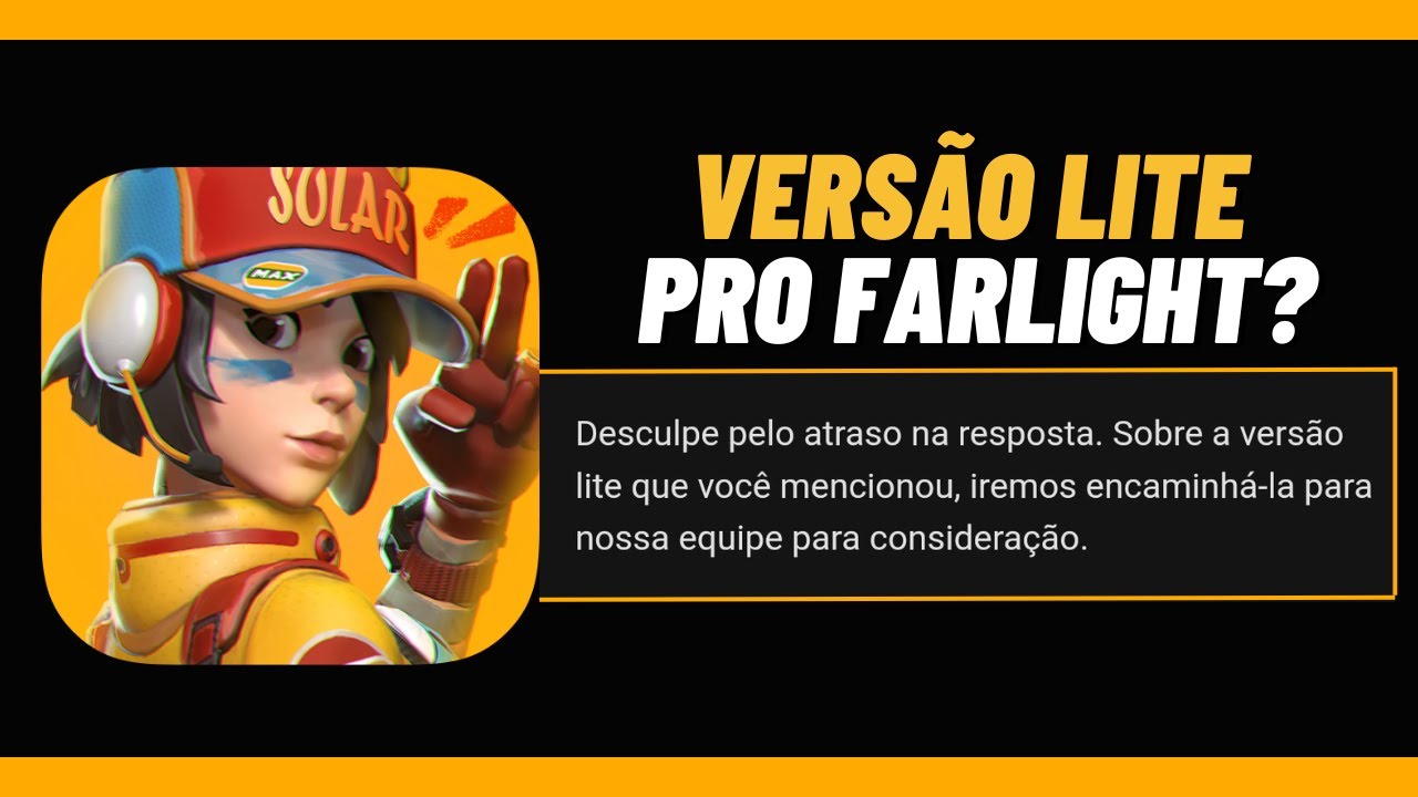 FARLIGHT 84 TEM TUDO PRA DAR CERTO! VERSÃO LITE? - YouTube