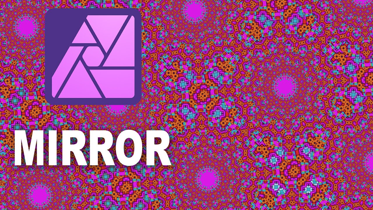 Affinity Photo Mirror Filter Tutorial - YouTube