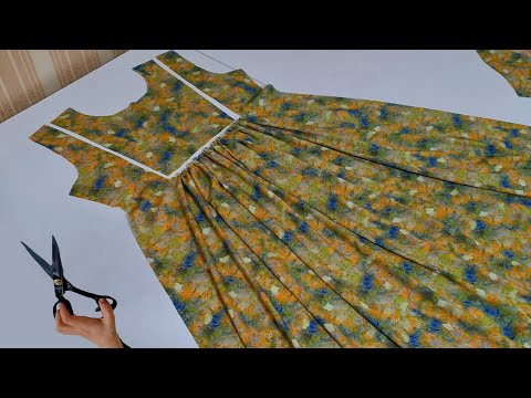 ✅ How to Easily sew a comfortable dress in 10 minutes✂️You will be surprised at how easy it is🍁