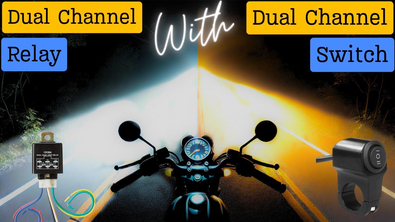 3-wire Dual Color Fog Light Wiring Connection With Switch and Relay ...