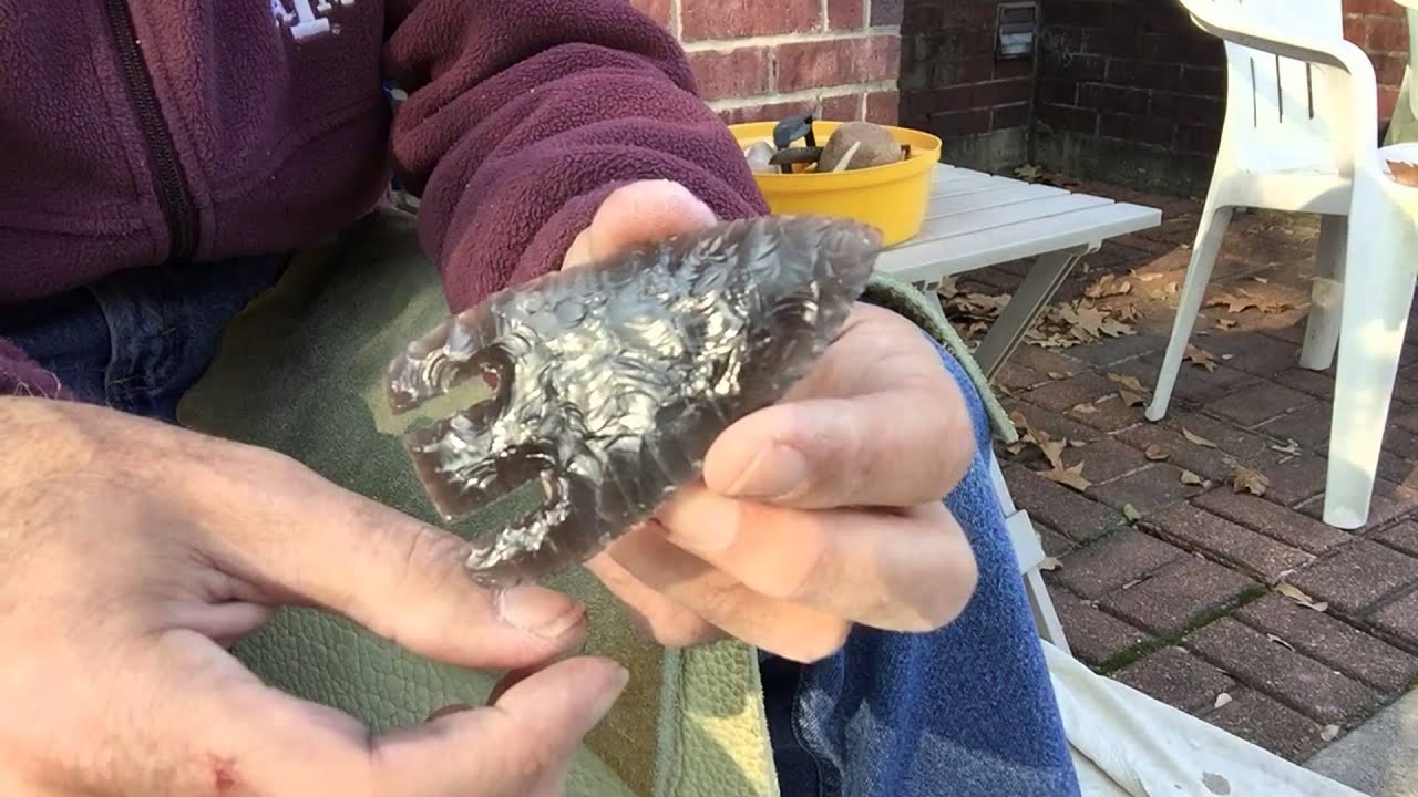 knapping obsidian 3 of 3 videos - YouTube
