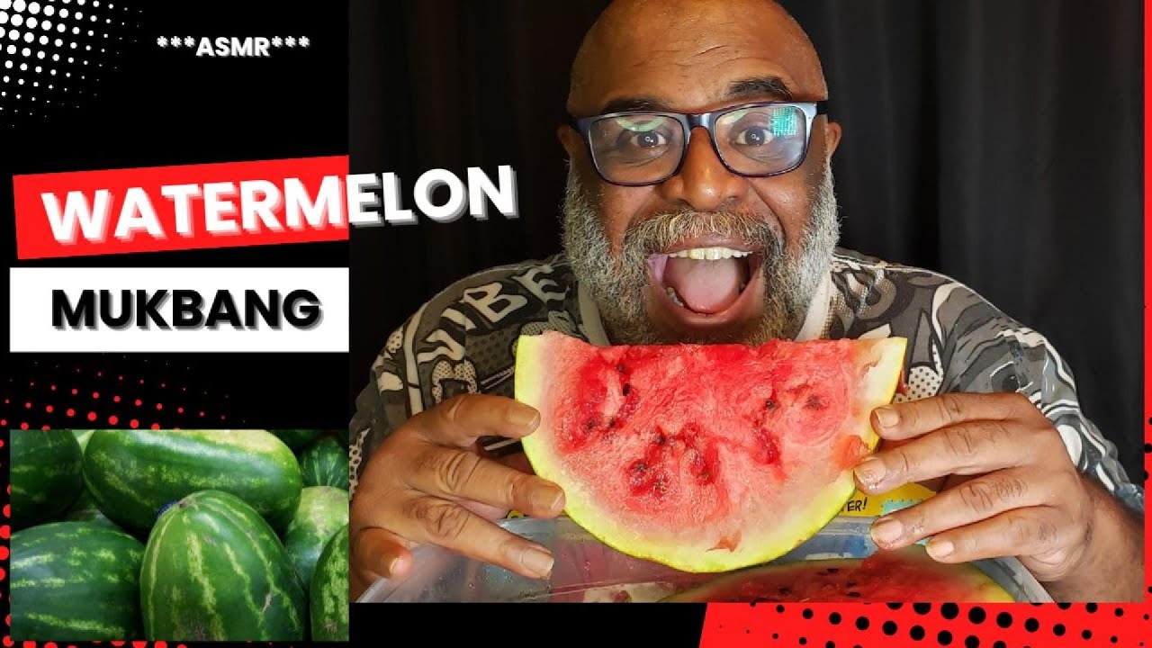 Satisfying Watermelon Mukbang ASMR with Chef Oz 🍉😋 - YouTube