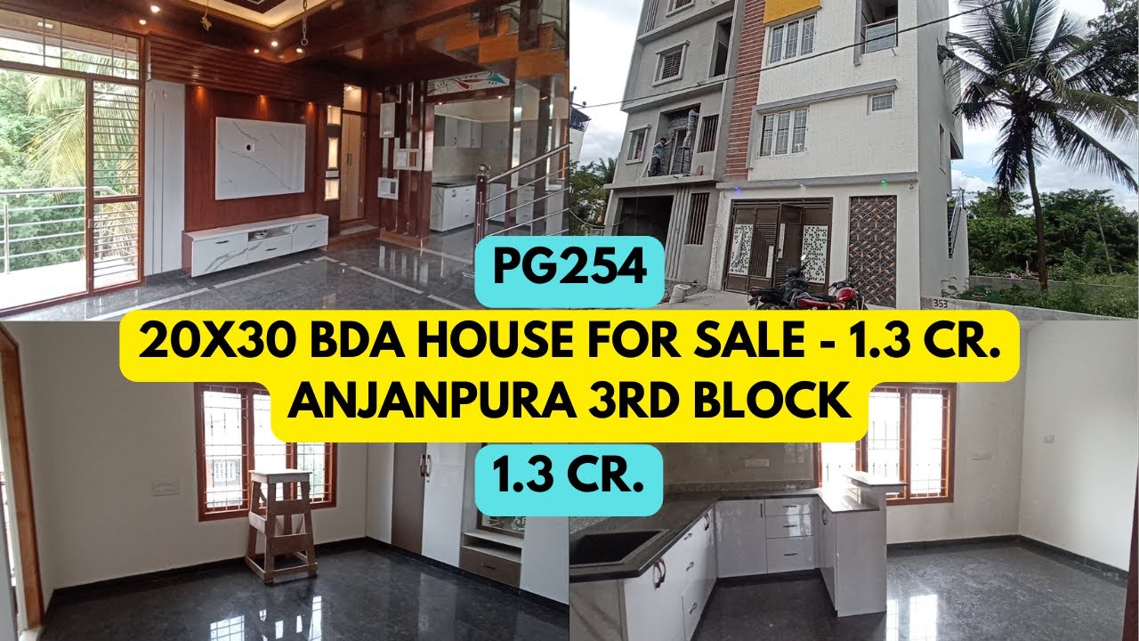 Premium 20x30 BDA House for Sale 1.3 Cr. || Anjanapura 3rd Block ...