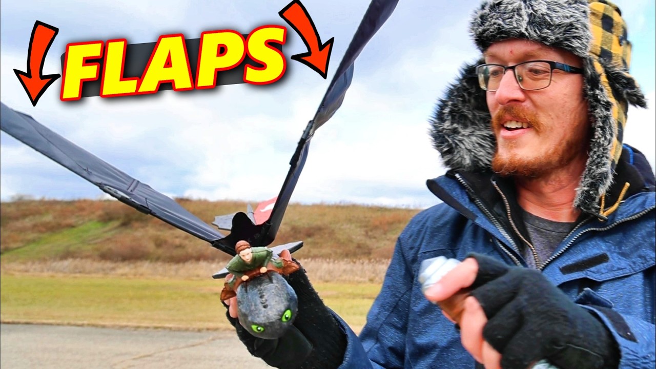 RARE FIND! Flying RC Dragon Wings Really FLAP!!! - YouTube