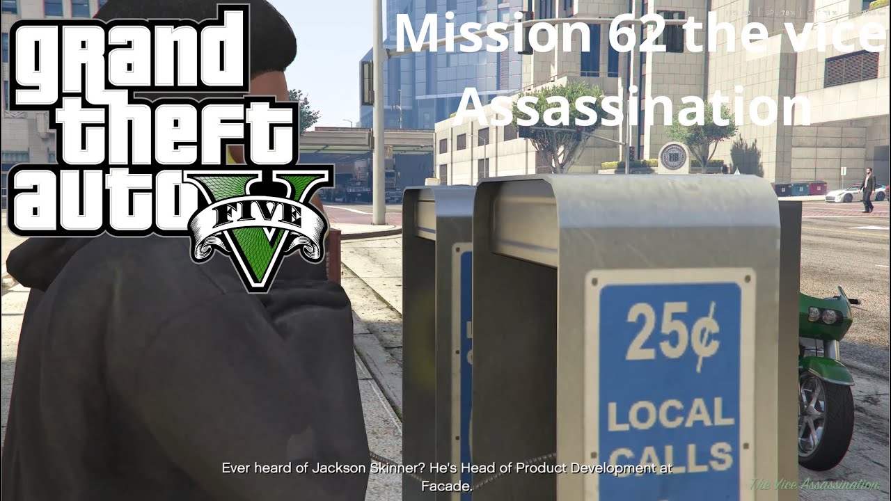 Grand Theft Auto V Mission 62 the vice Assassination gameplay 2025 ...
