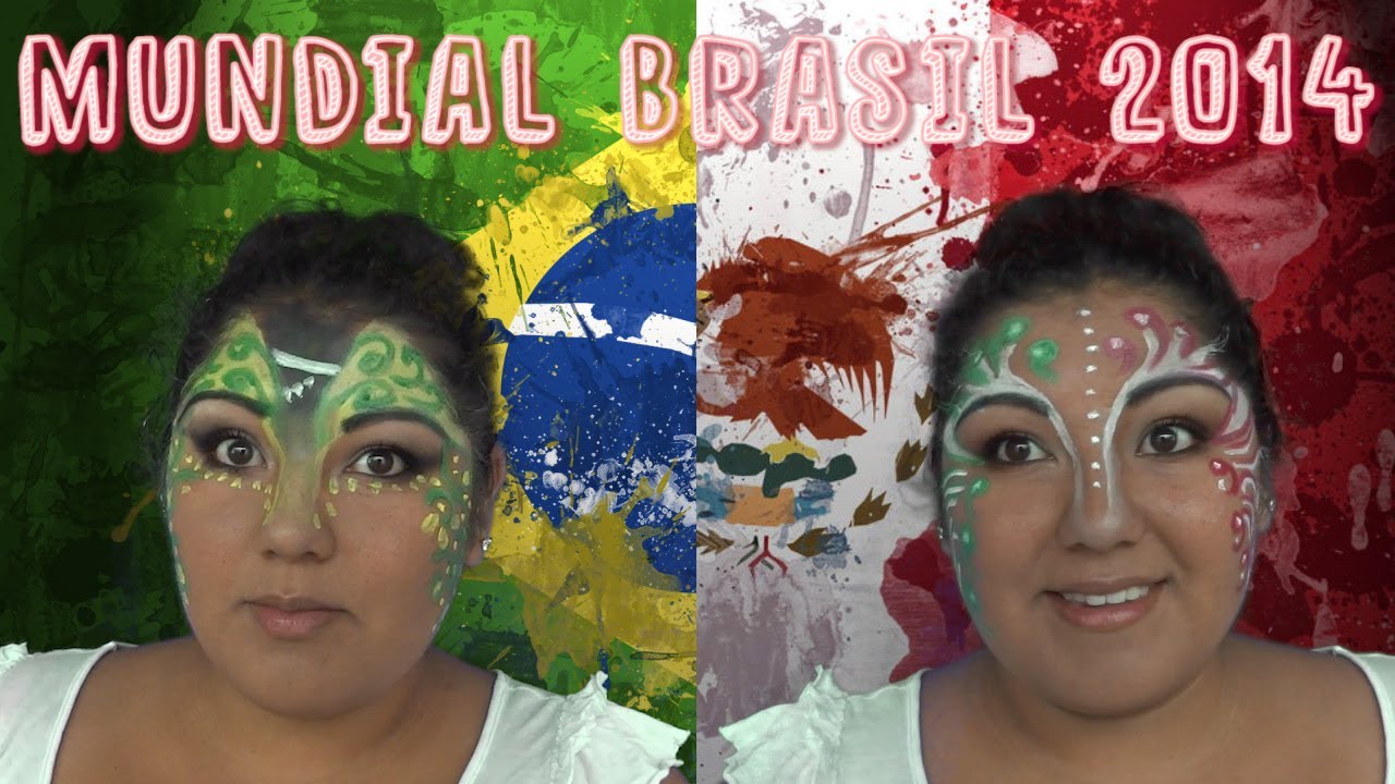 Look Futbolero Maquillaje Para Mundial Brasil 2014 Maquillaje De
