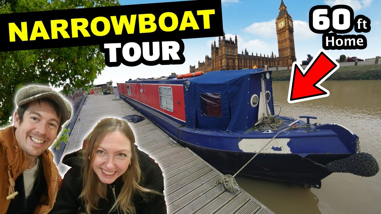 Narrowboat home Walkthrough - A Tour of our massive 60ft TINY home ...