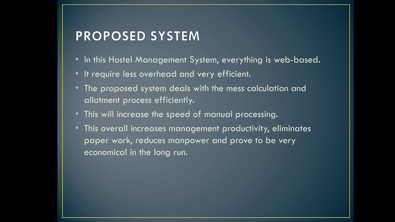 Project presentation on Hostel Management System | digital knowledge by ...