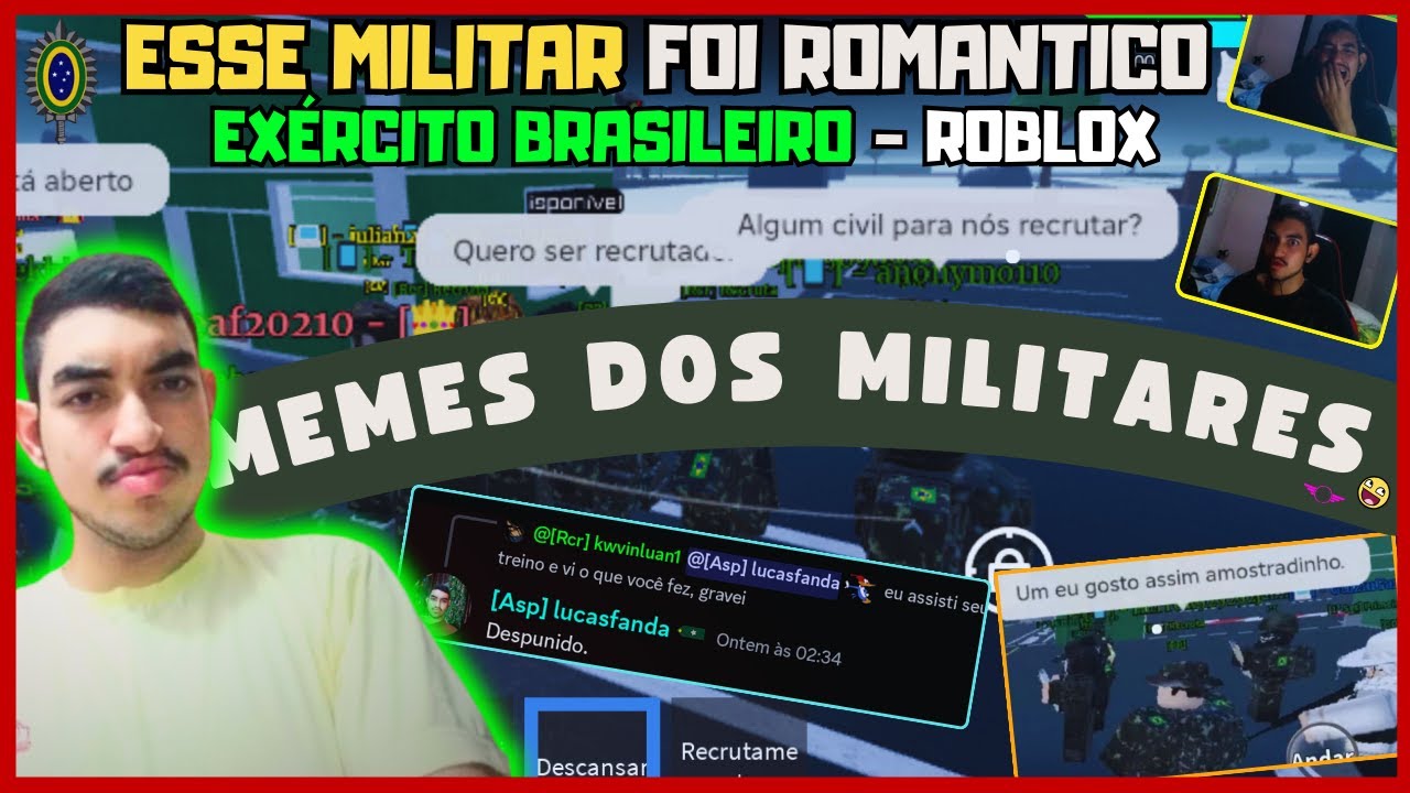 Roblox | 𝐎 𝐌𝐈𝐋𝐈𝐓𝐀𝐑 passou uma CANTADA PARA A CABO no EXÉRCITO! - MEMES ...