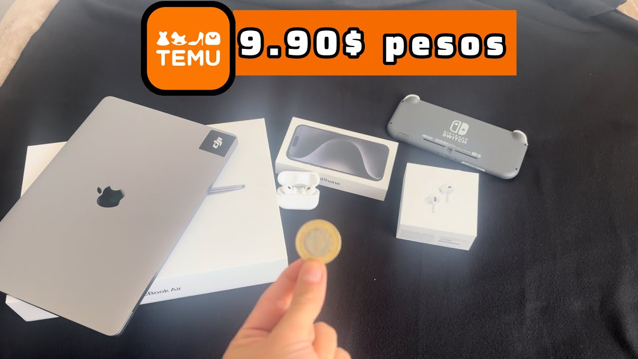 COMPRÉ TODO ESTO en TEMU por solo 9 PESOS 🟠 - YouTube