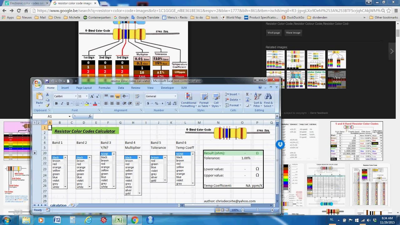 resistor color codes calculator - YouTube