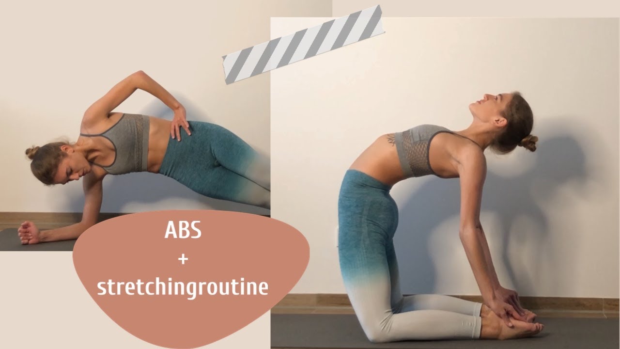 20 MIN WORKOUT ABS + STRETCHING/ No equipment! - YouTube