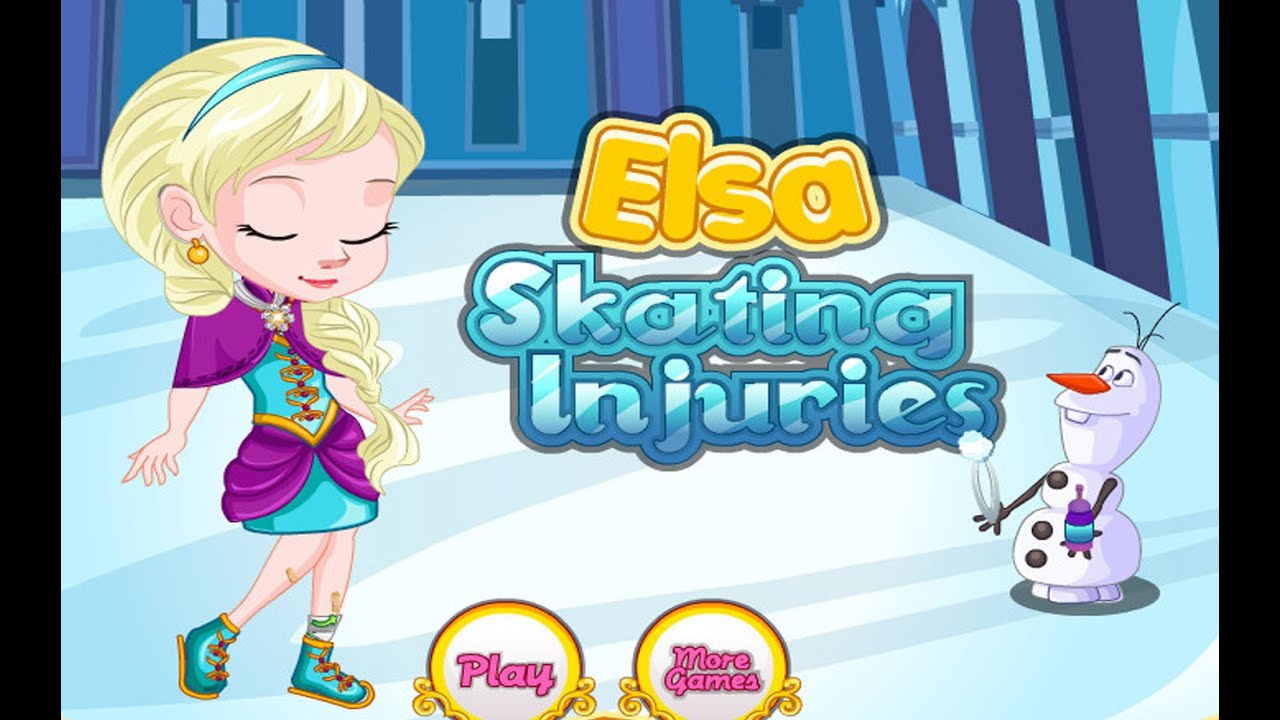 Frozen Elsa Skating Injuries - New GAmes - YouTube