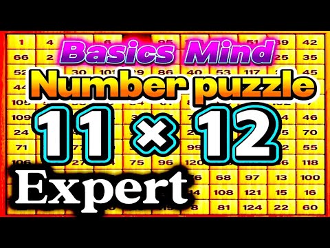 A 11 x 12 number puzzle 11 x 12 Entering the mind in increases skil and ...