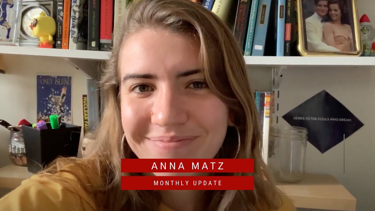Monthly Update from Anna Matz - Winner of The Six Feet Apart Experiment ...