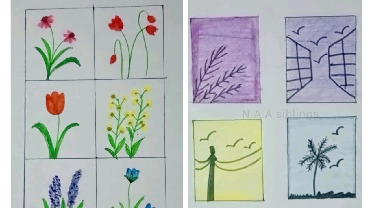 Easy art tricks for begginers #art hack #easy drawing#artsatisfiyingart ...