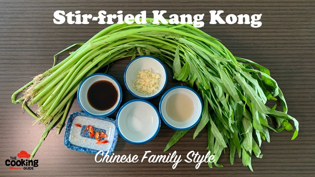 How to cook Kang Kong (空心菜) (Water Spinach) Chinese Family Style | One ...