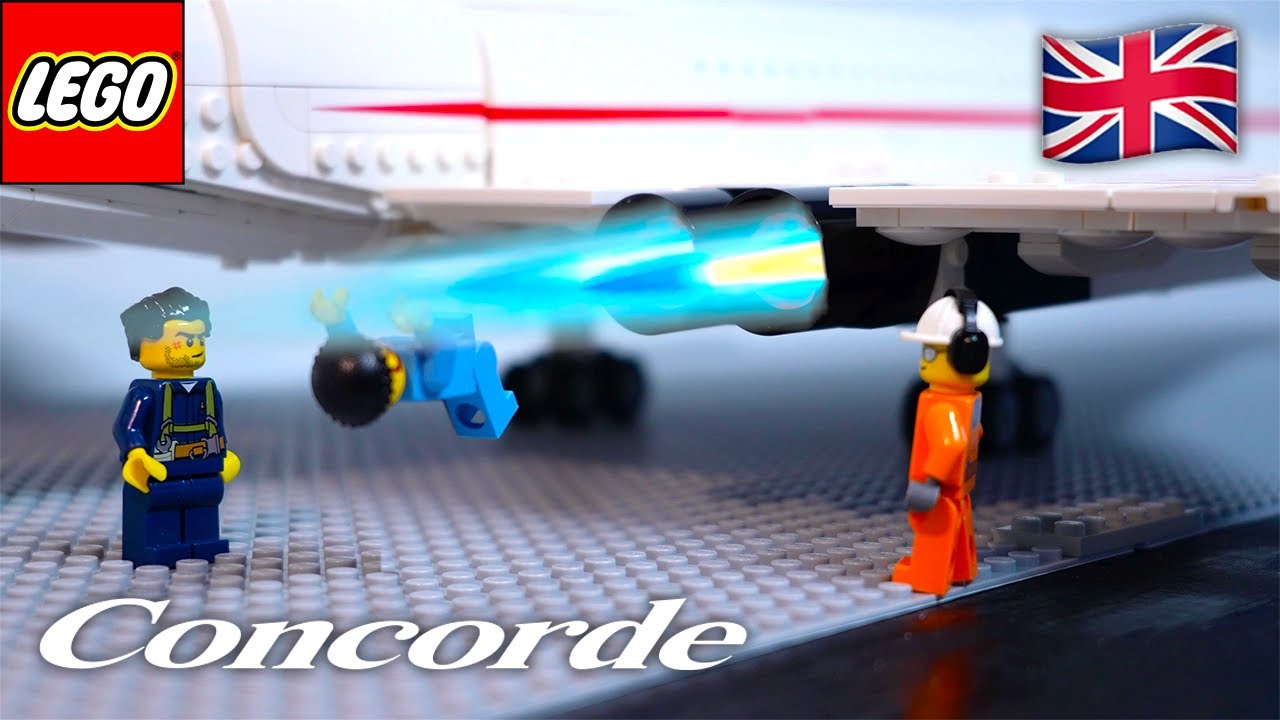 LEGO minifigures build the CONCORDE - YouTube