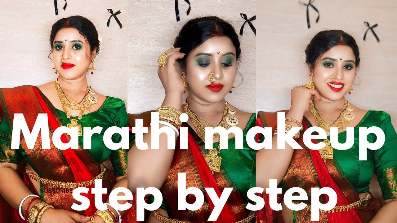 Marathi makeup 💄 full tutorial ll step by step ll beautiful look 💞 ...