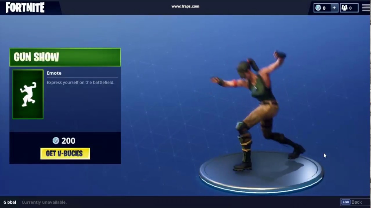 Fortnite Gun Shows New Emote Youtube
