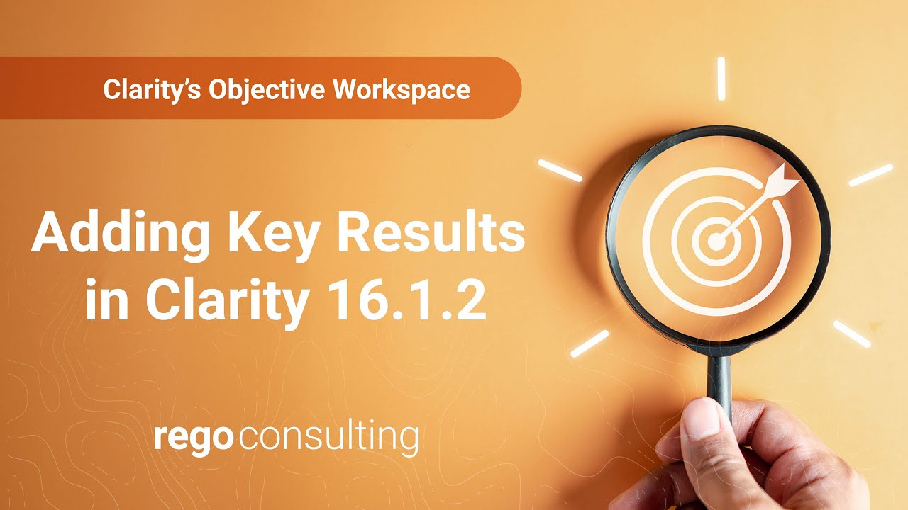 Adding Key Results in Clarity 16.1.2 - YouTube