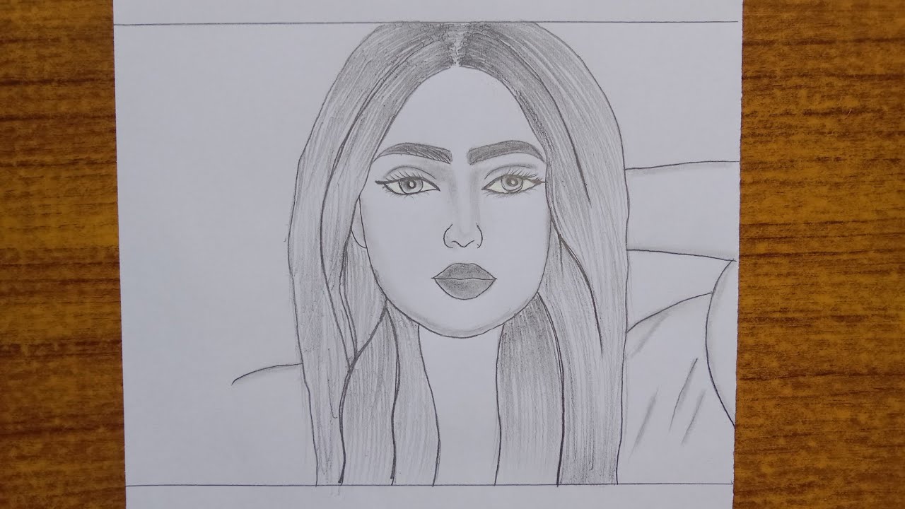 Beautiful girl face - tutorial for beginners - step by step - pencil ...