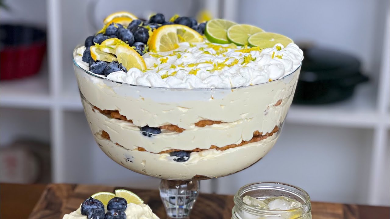 حسني رمضان ترايفل الليموناضة🍋🫐؛ حلى عيد الاضحى كل عام وانتم بالف خير ️ Youtube