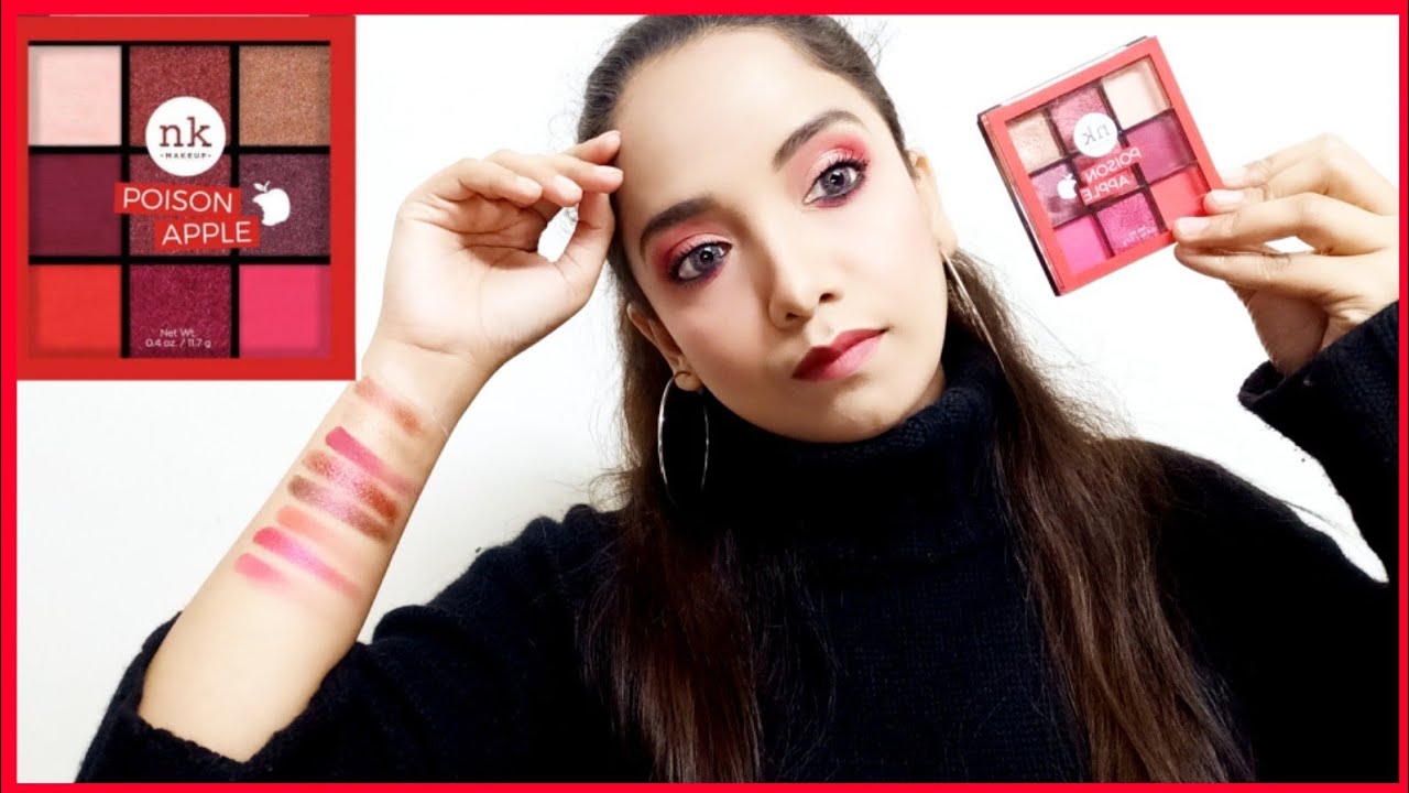 NICKA K POISON APPLE EYESHADOW PALETTE II REVIEW + SWATCHES + EYE ...