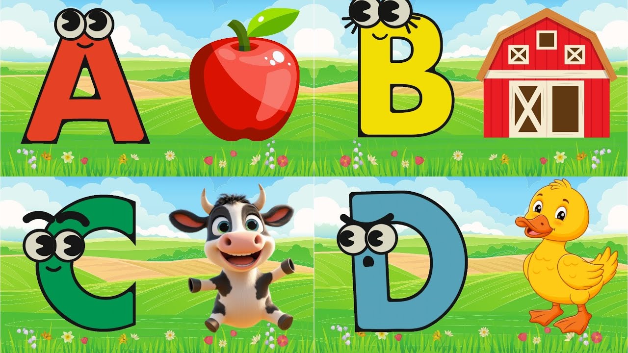Farm Phonics Song | Learn ABCs with Farm Animals and Objects | SiSi ...