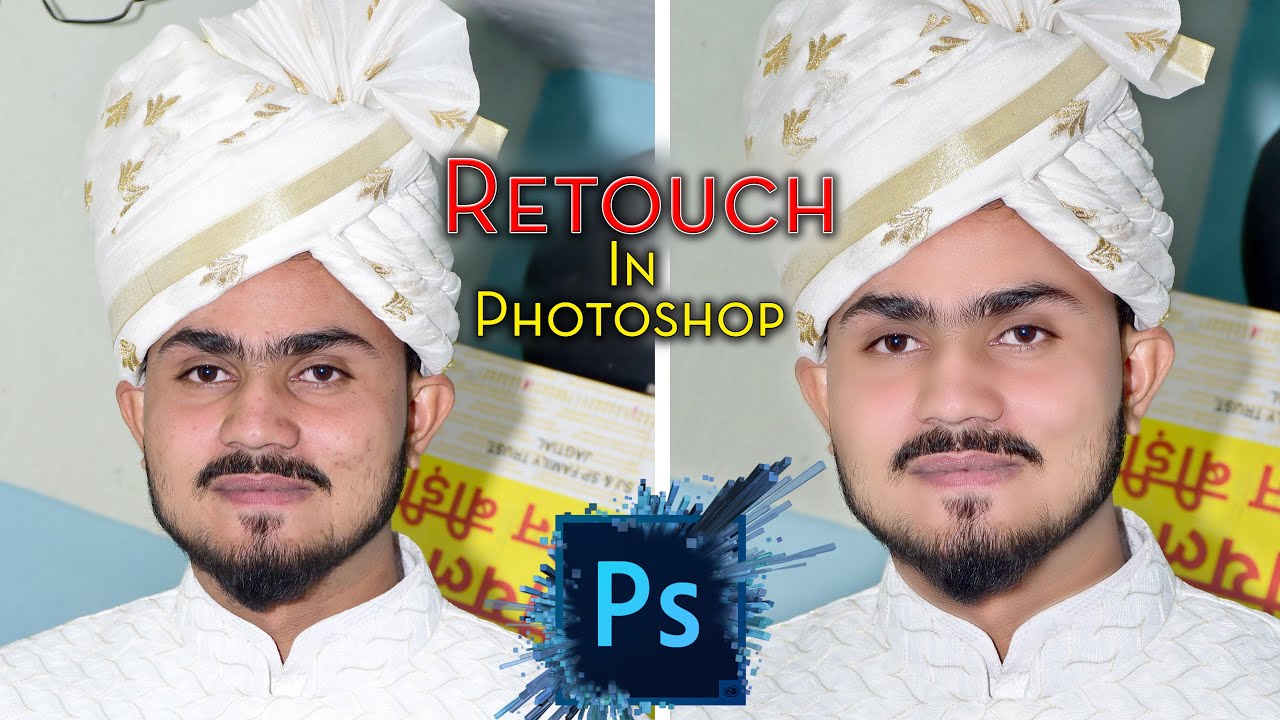 Retouch in Photoshop/remove Spot and Pimples/Adobe Photoshop - YouTube