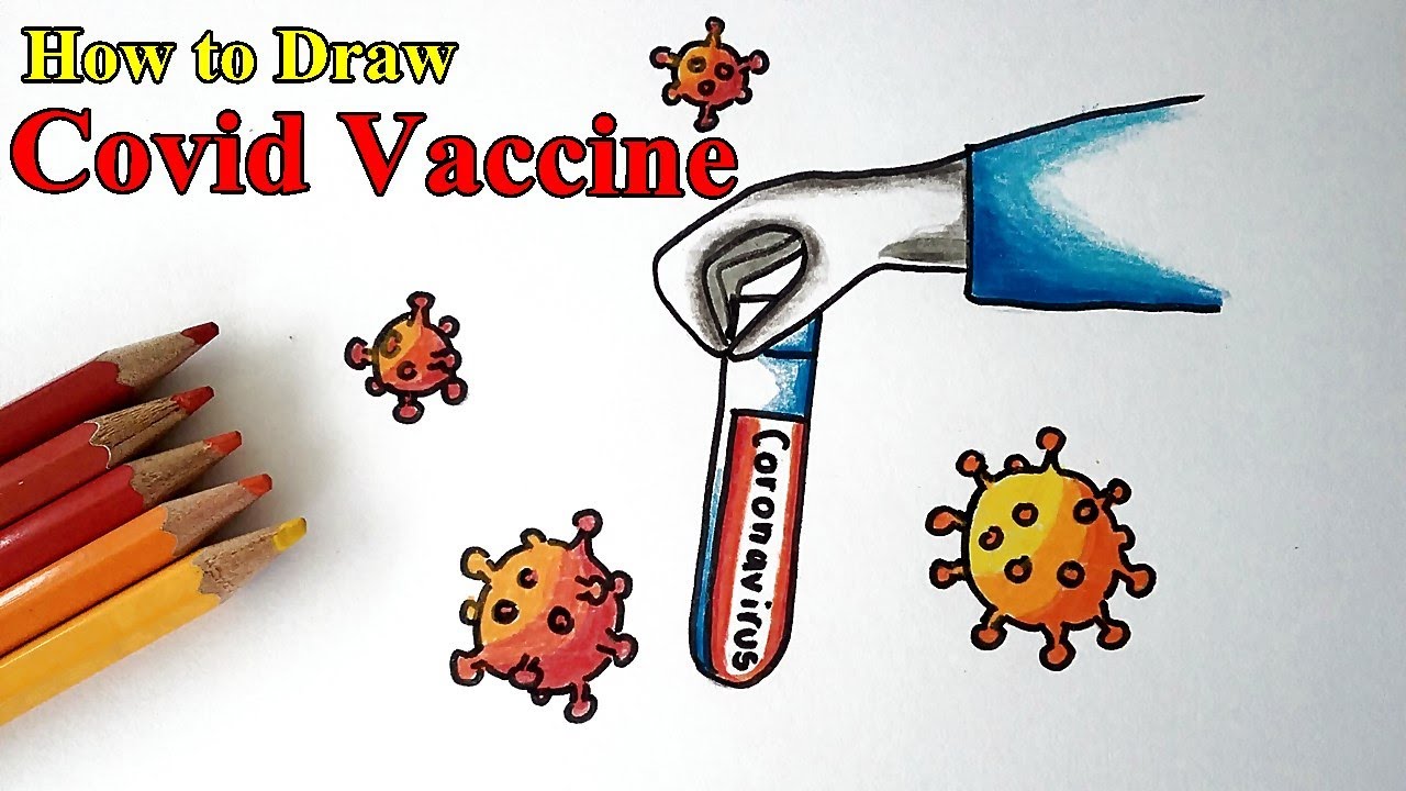 How to Draw coronavirus vaccine.#covid วาดรูปวักซีนป้องกันโควิด #วัน ...
