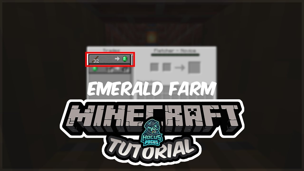Minecraft 1.14: Simple & Easy Emerald Farm TUTORIAL - YouTube