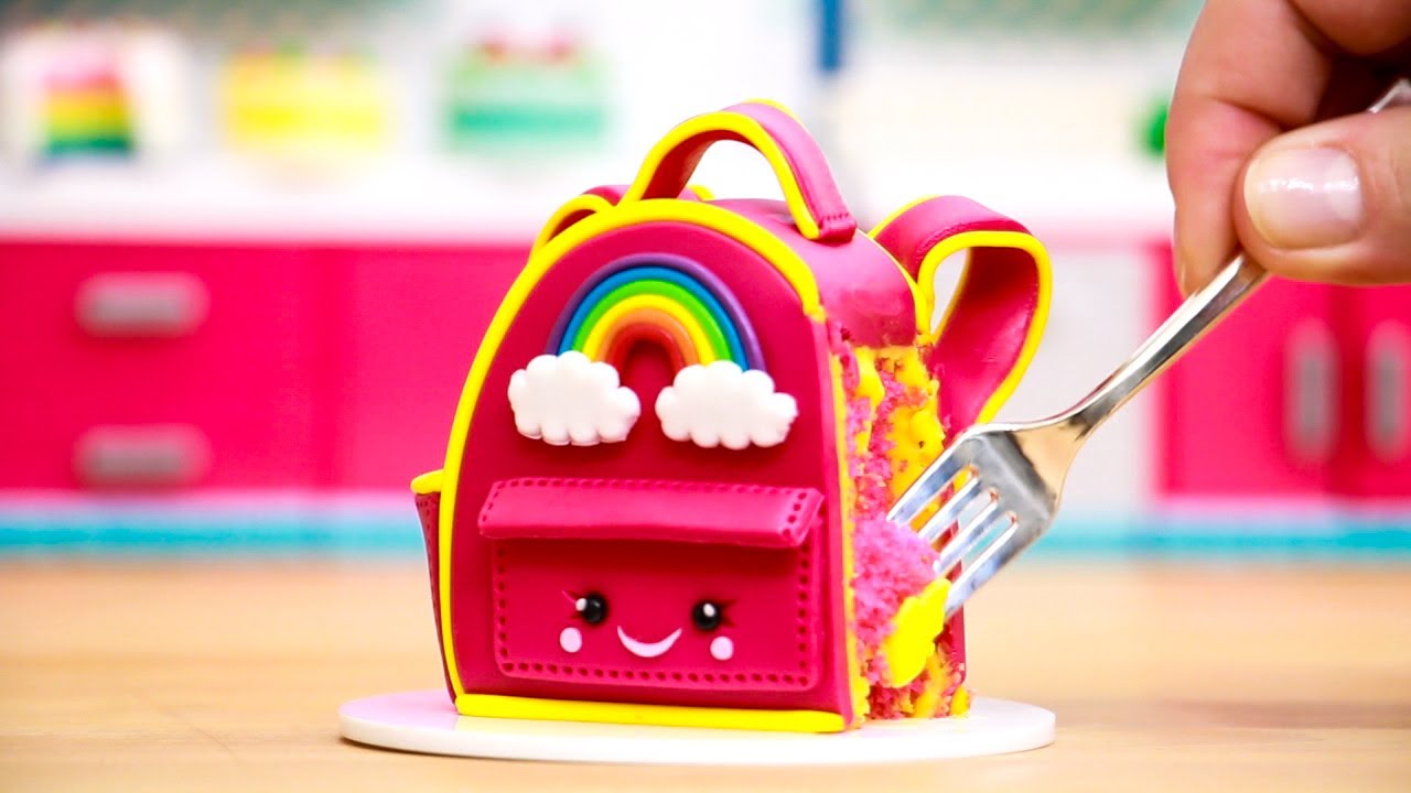 Sweet Miniature Bag Tiny Cake - Amazing Teeny Cake Design Idea - YouTube