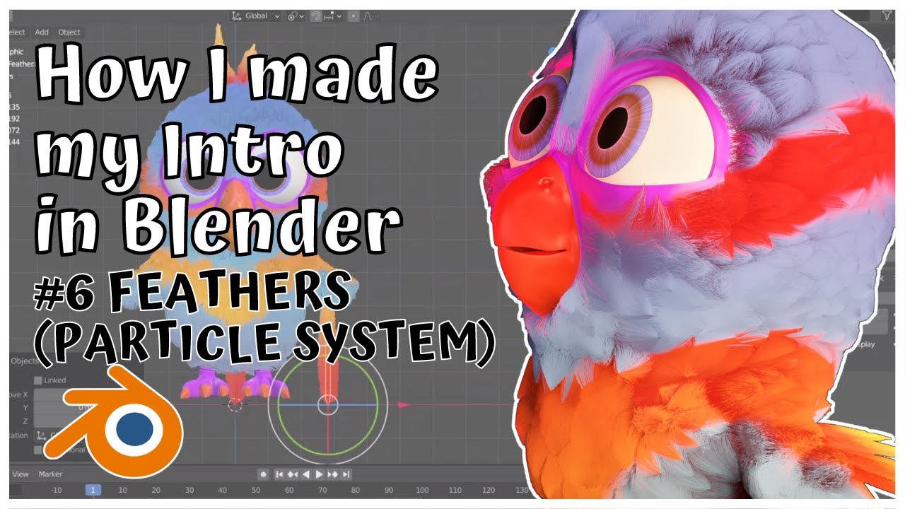 How I made my Intro in Blender || #6 FEATHERS with PARTICLE SYSTEM ...