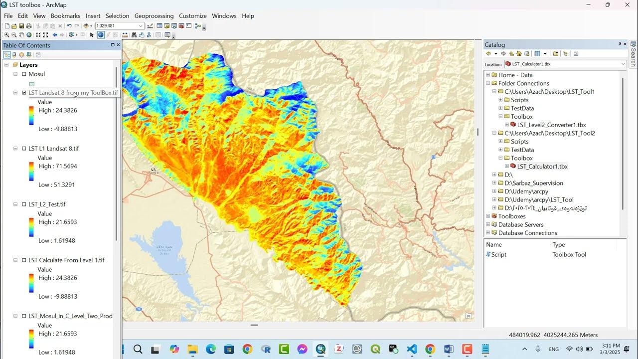 Landsat LST Processing: ArcPy Toolbox Development: Part Two - YouTube