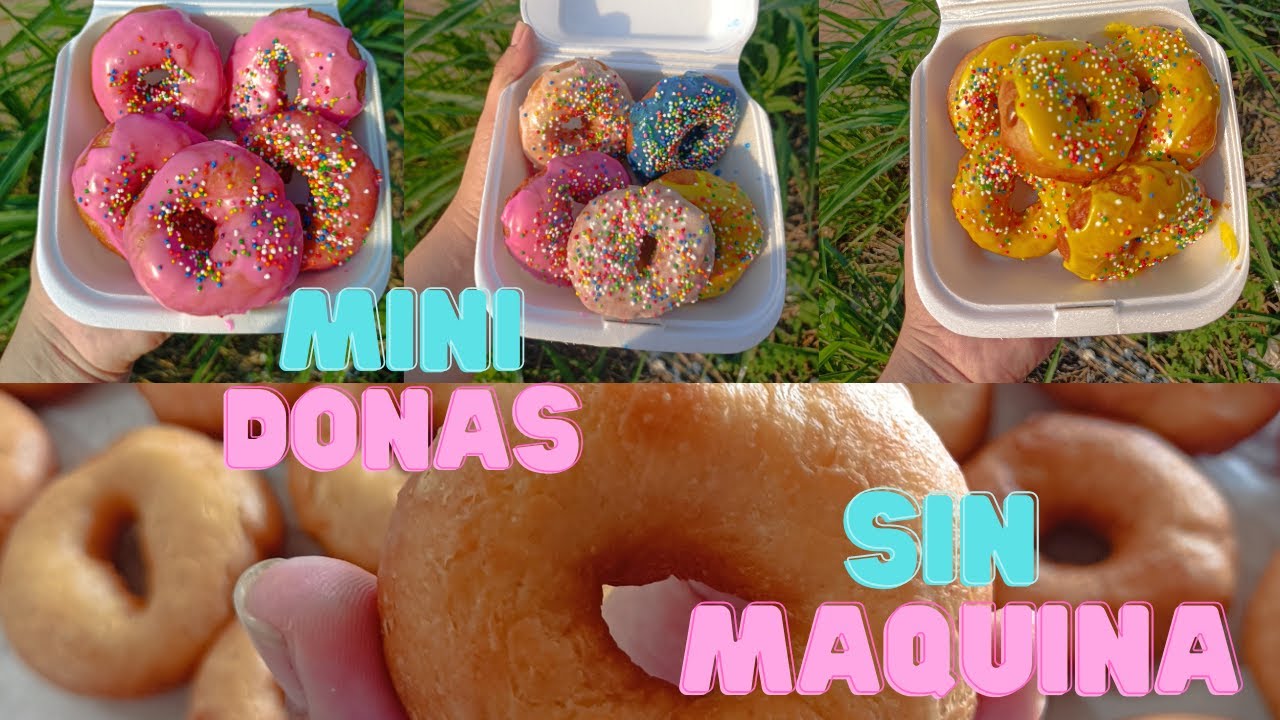 Mini donas caseras fritas [ Mini donas sin maquina] [Mini donas sin ...