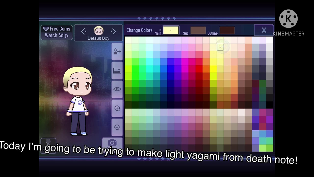 Creating Light Yagami in gacha club 😇 - YouTube