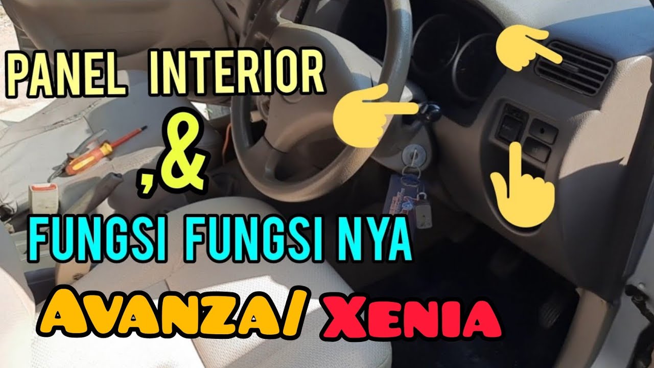 Belajar mengemudi mobil pemula|| pengenalan panel dalam mobil avanza ...