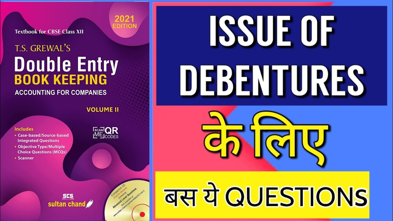Issue of debentures Accounts most important questions Class 12 TS ...