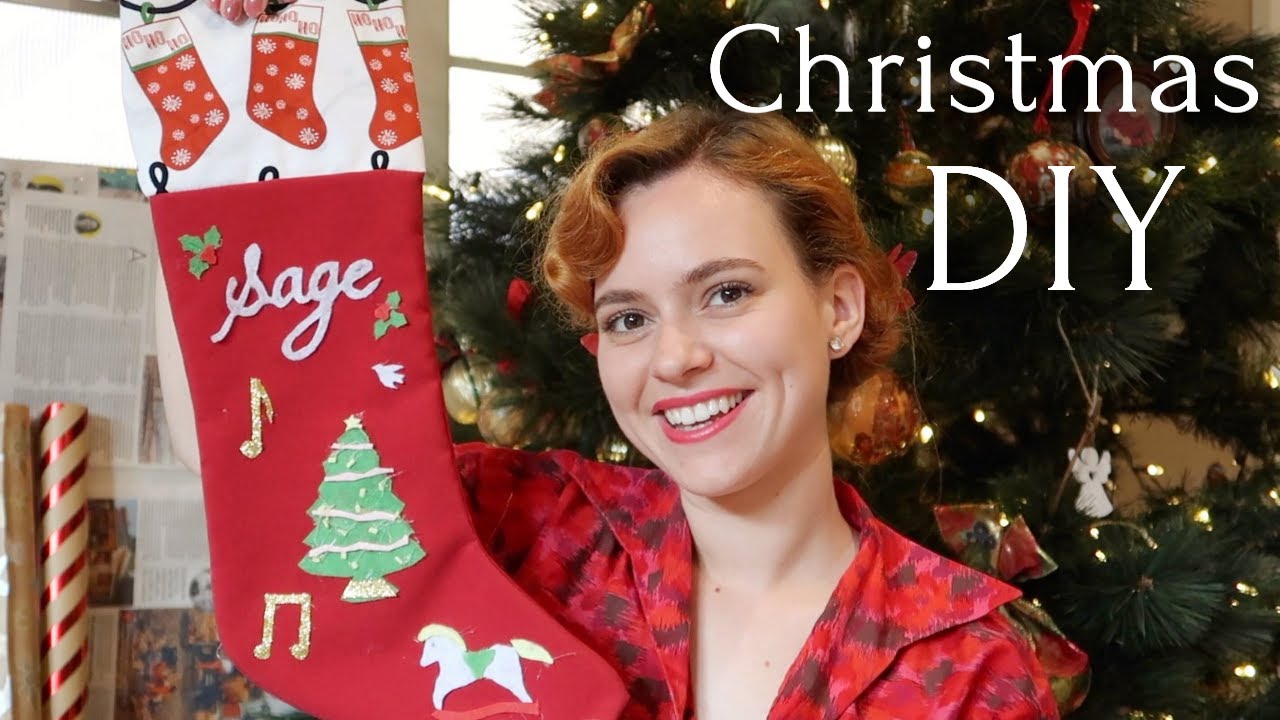 Answering your Questions and Sewing a Vintage Christmas Stocking! - YouTube