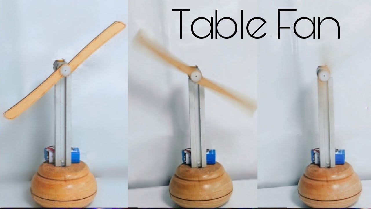 Table Fan Out Of Wood at Home - Diy Crafts - 4k Ultra @GyanTarikul ...