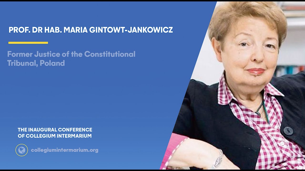 Prof. Dr hab. Maria Gintowt-Jankowicz - the inaugural conference of ...