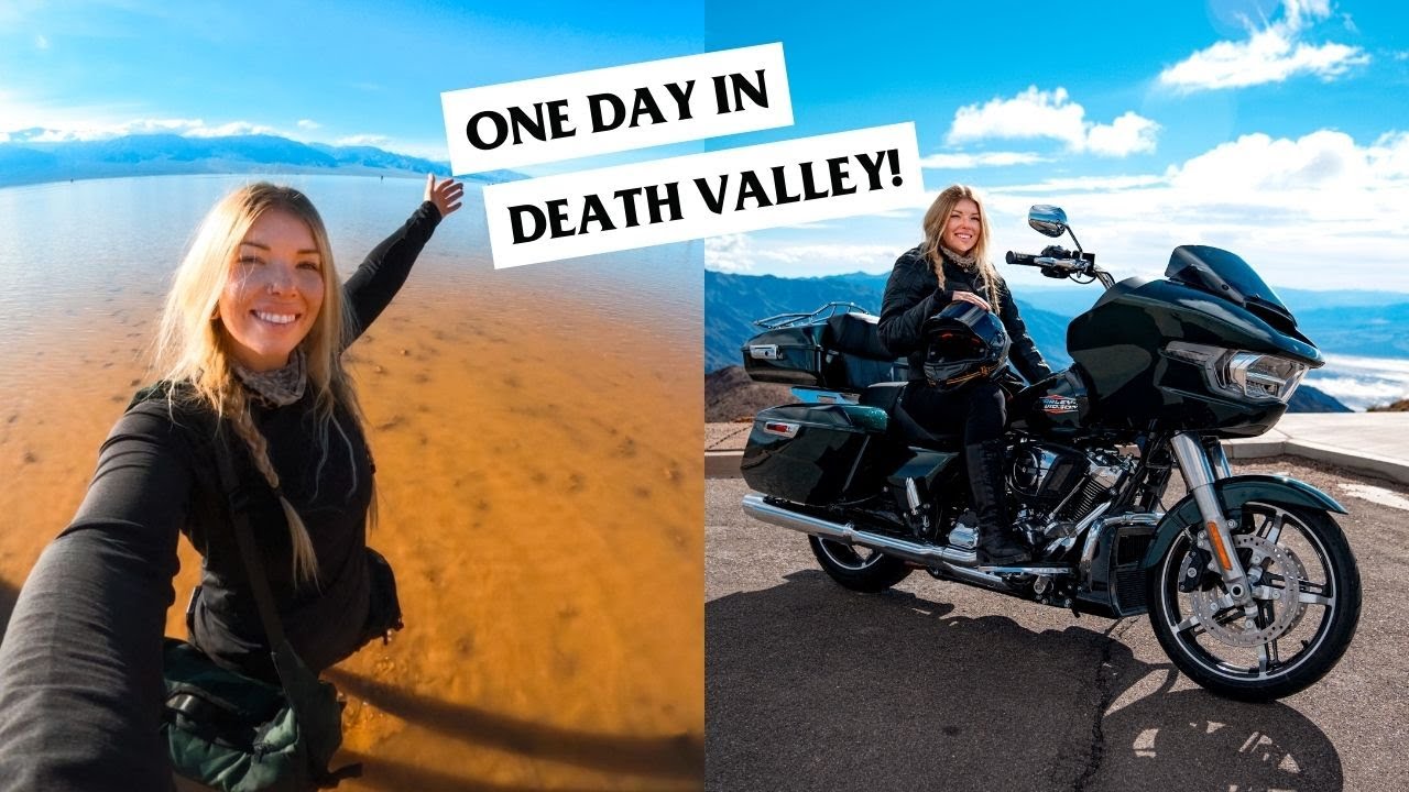 Solo Motorcycle Trip to DEATH VALLEY! (Dante's View, Lake Manly, Beatty ...