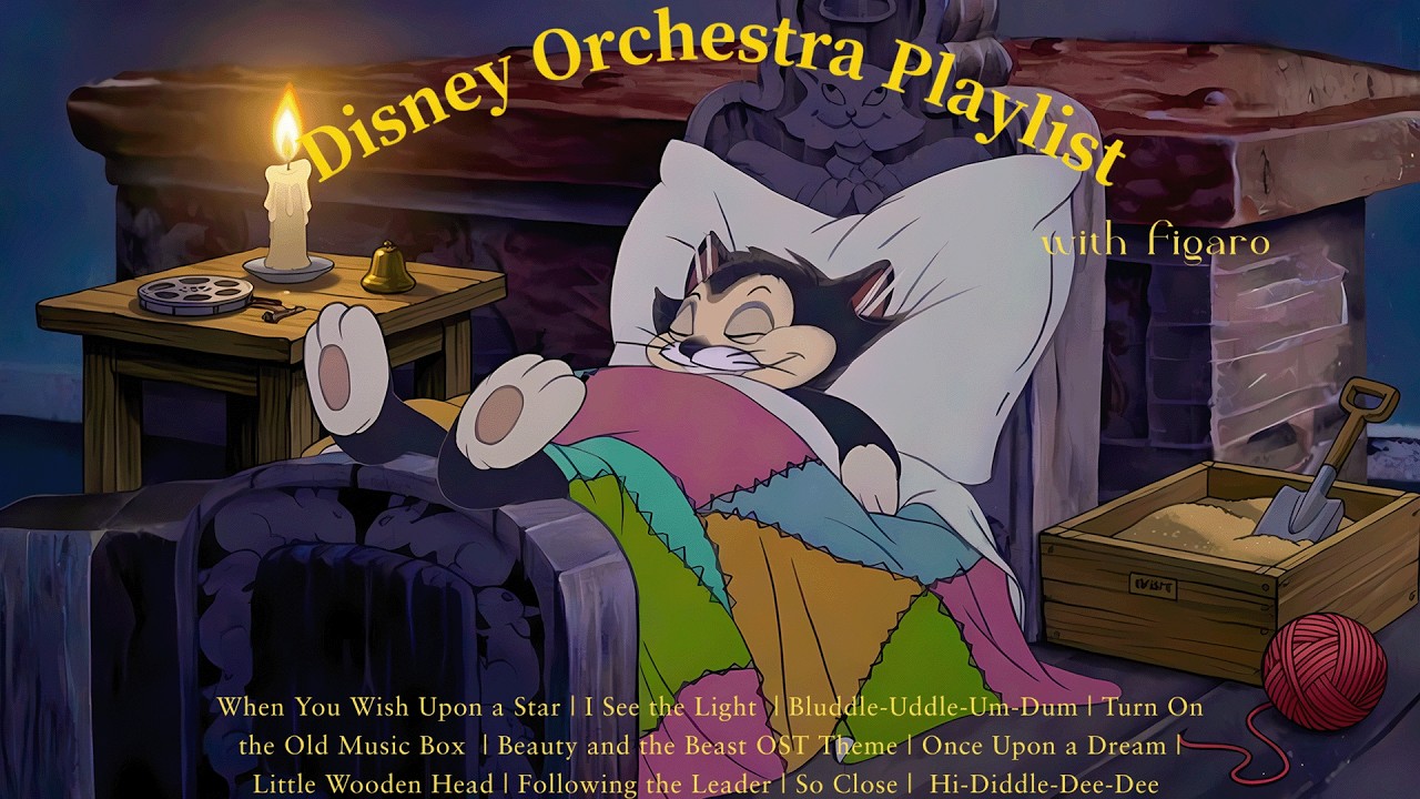 A Cozy Night in Figaro’s Bed | Relaxing Disney Symphony Collection for ...