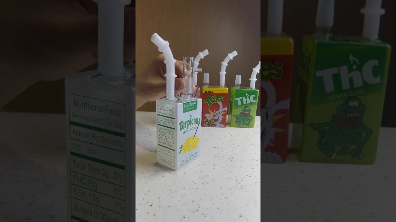 7.5" inch Terpicana, Hashy Hash, ThC, Trees Hitman Glass Juice Box Dab ...